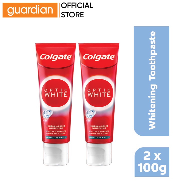 Colgate Optic White Exfoliating Mineral Whitening Toothpaste Valuepack ...