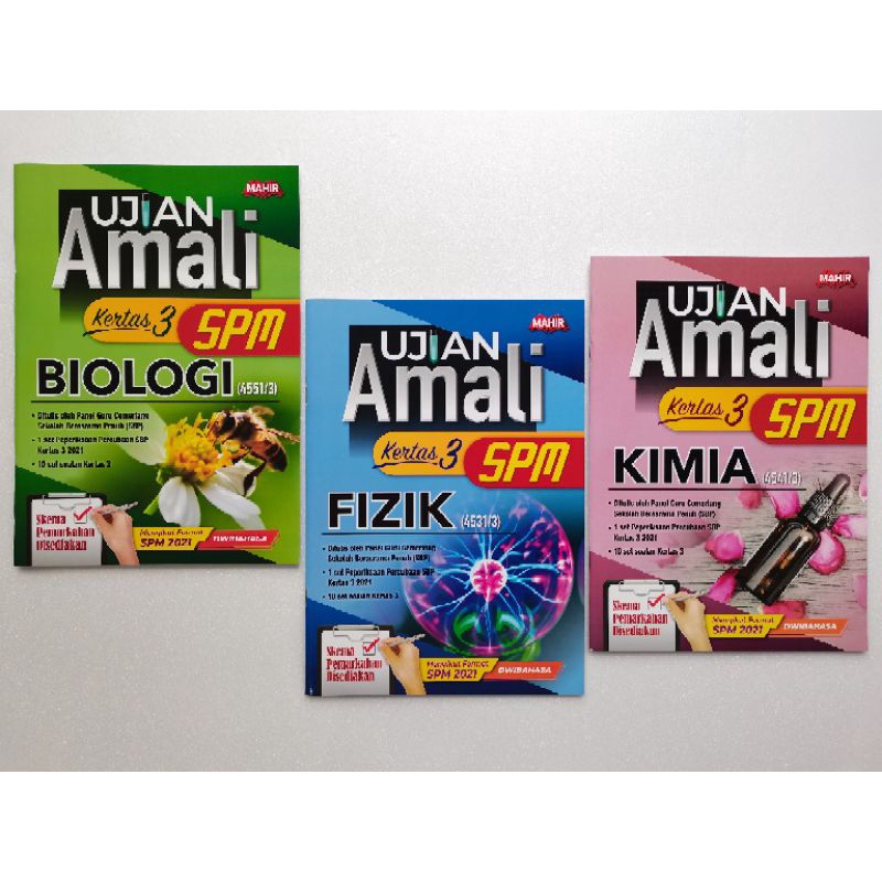[2023] Ujian Amali Kertas 3 SPM Dwibahasa Biologi, Fizik & Kimia | Shopee Malaysia