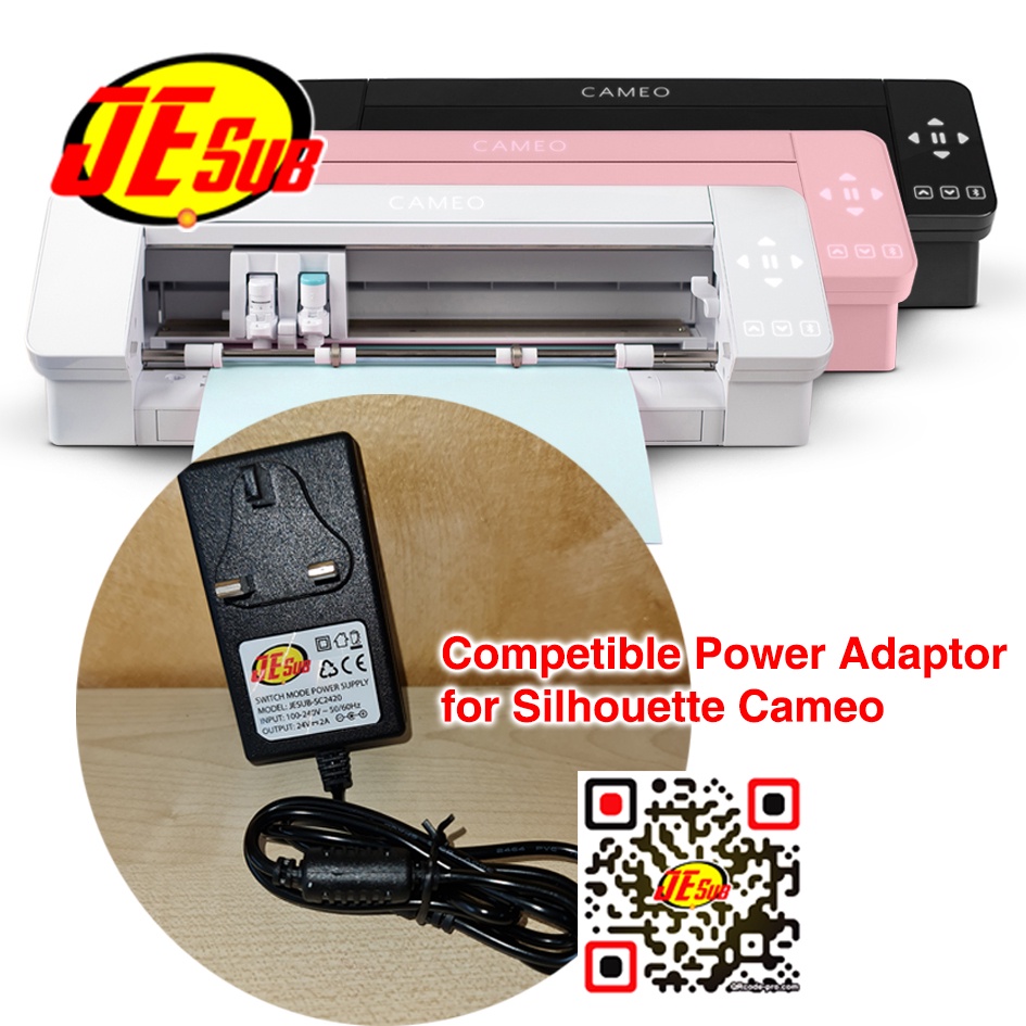SILHOUETTE CAMEO compatible Power Supply Adapter - MALAYSIA 3 PIN PLUG ...