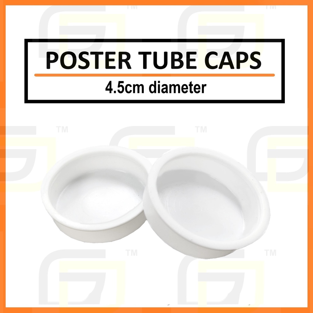 [4.5CM] HARD KRAFT PAPER POSTER TUBE CAPS ( 4.5CM DIAMETER ) | Shopee ...
