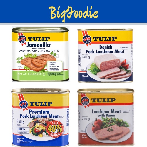 [BFD] Tulip Luncheon Meat 340g (Ori/Premium/Bacon/Jamonilla) | Shopee ...