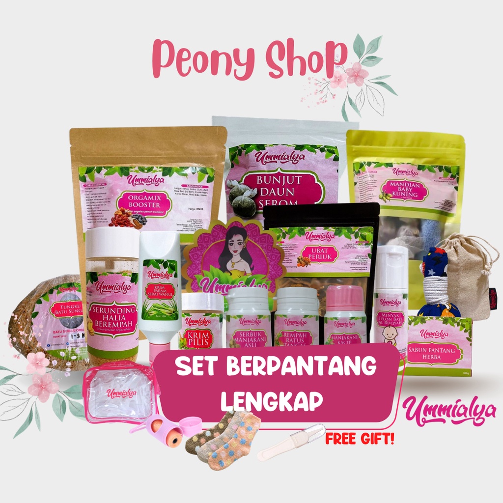 SET BERPANTANG / BERSALIN LENGKAP UMMIALYA FREE STOKIN PANTANG | Shopee ...