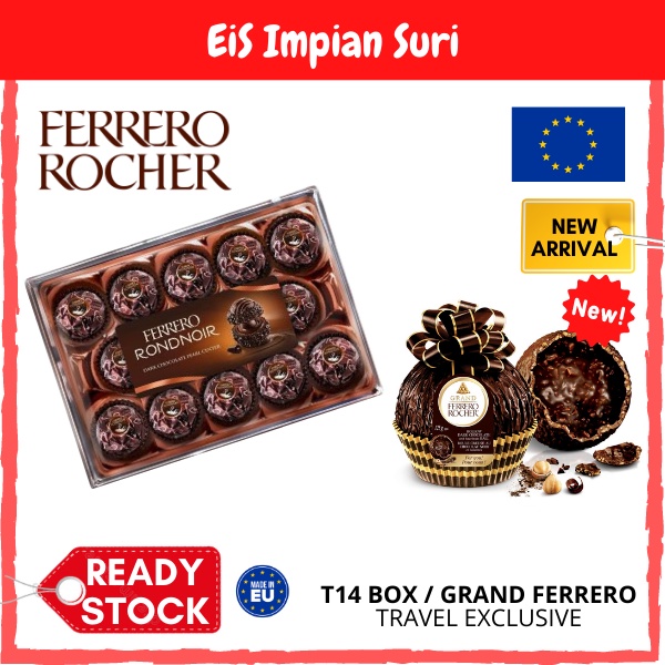 (Ready Stock !!) Ferrero Rondnoir Chocolate T14 138g / Grand Ferrero ...