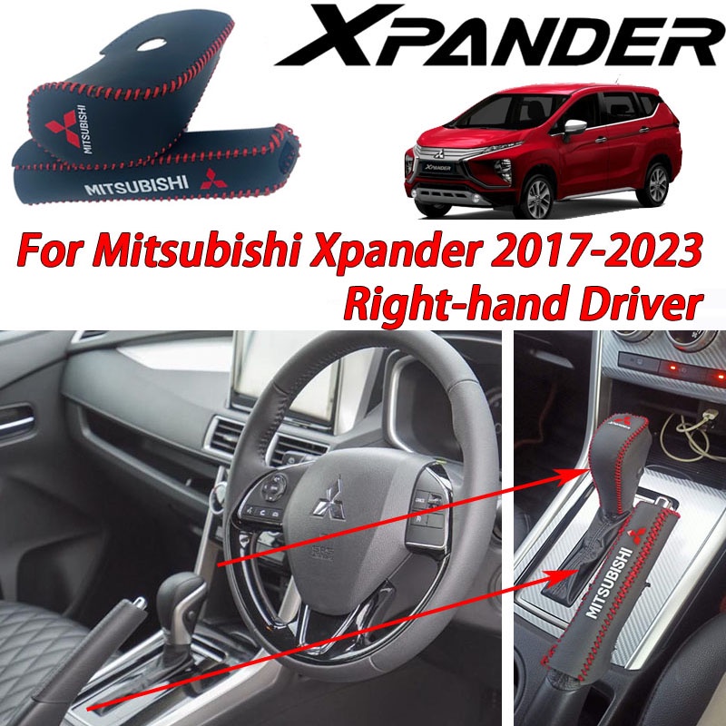 Mitsubishi Xpander Car Leather Gear Cover Car Handbrake Protective ...