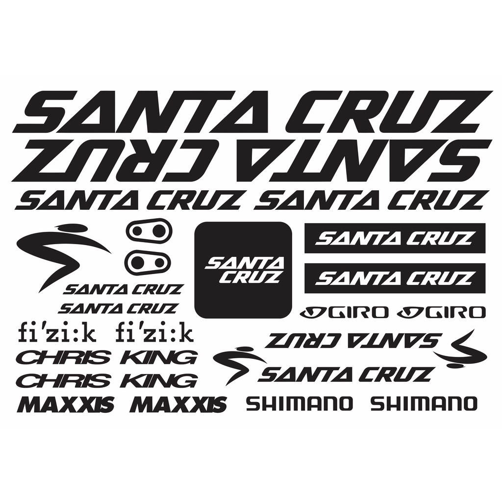 NEW with sponsor team logo Santa Cruz cycling sticker bicycle bike ...