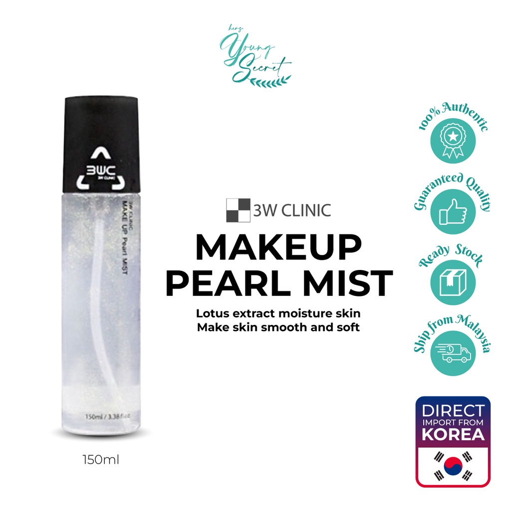 3W Clinic Setting Spray Makeup Make Up Pearl Mist (150ml) | Shopee Malaysia