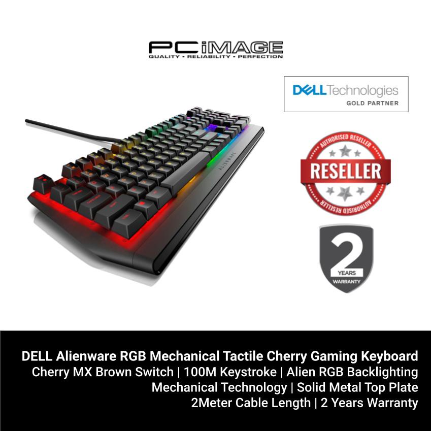DELL Alienware RGB Mechanical Tactile Cherry MX Gaming Keyboard AW410K ...