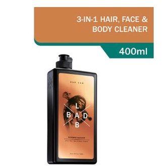 Bad Lab Caveman Cleaner 3-in-1 Hair Face Body Shampoo 400ml [Exp: 08/2025] BADLAB badlab ...