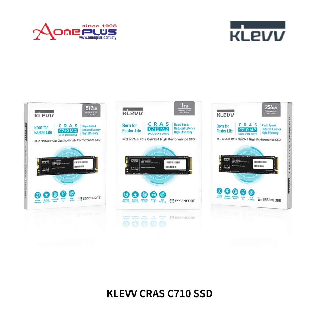 (AONE PLUS SS2) KLEVV CRAS C710 SSD M.2 2280 NVMe PCle Gen3 x4 | Shopee ...