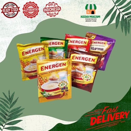 Energen Sachet 29gram Product Indonesia Minuman Cereal Susu Chocolate ...