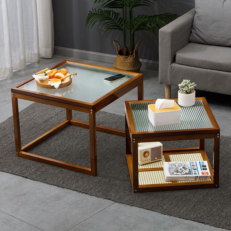 Muji Style Bamboo Coffee Table Side Table Meja Kopi LIving Room Tea ...