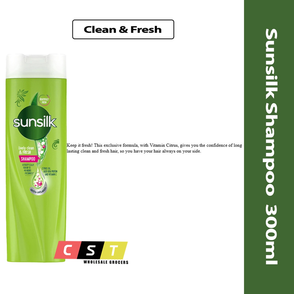 SUNSILK Clean Fresh Shampoo 300ML | Shopee Malaysia