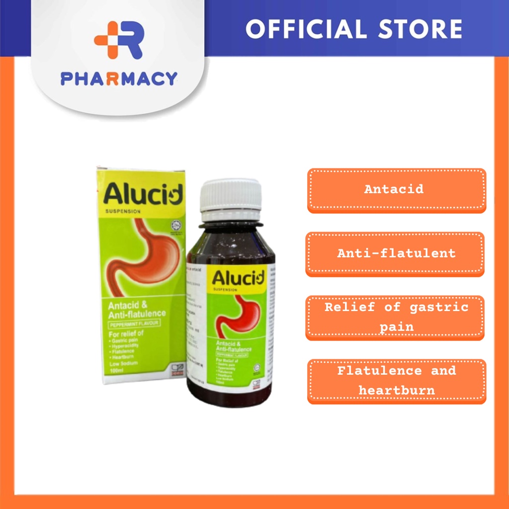 R Pharmacy | Alucid Suspension 100ml | Shopee Malaysia