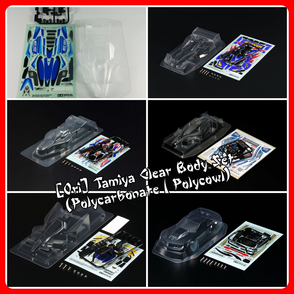 [Ori] Tamiya Clear Body Set (Polycarbonate | Polycowl) | Shopee Malaysia