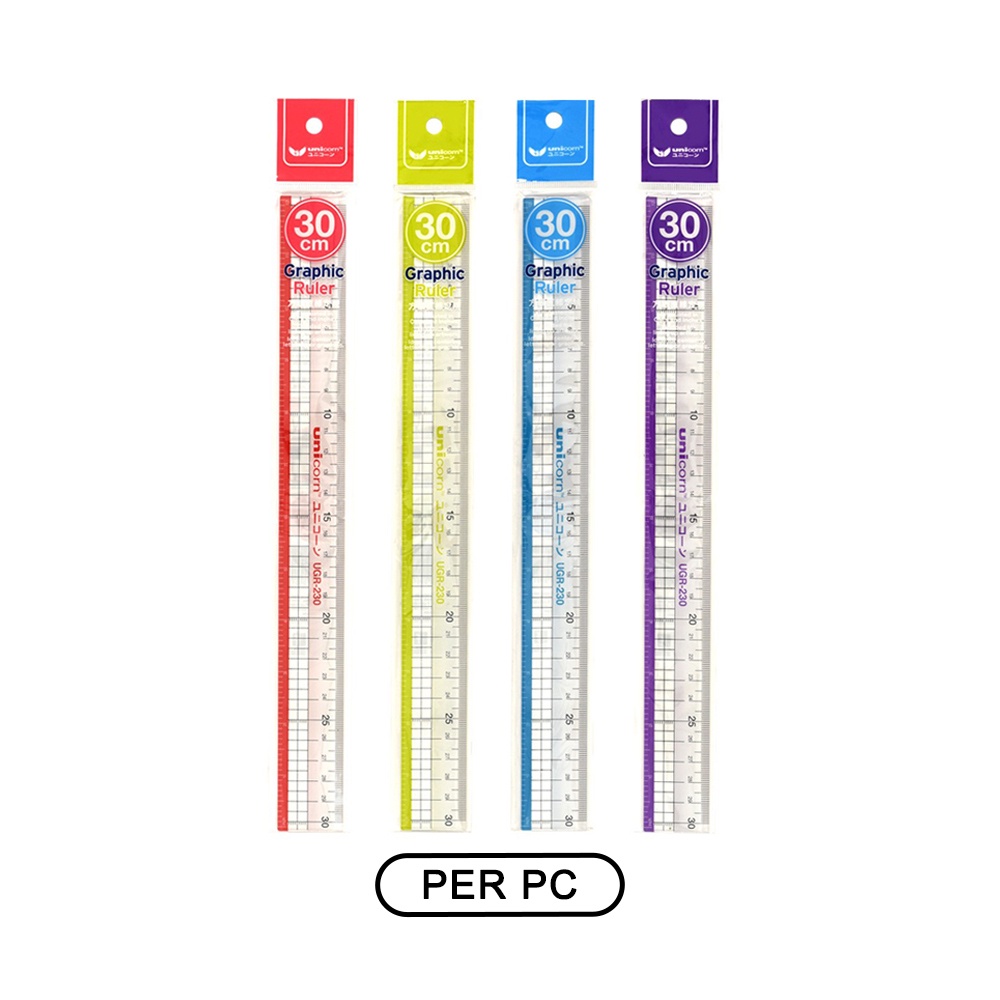 UNICORN | RULER | GRAPHIC RULER (30CM) (UGR-230) | Shopee Malaysia