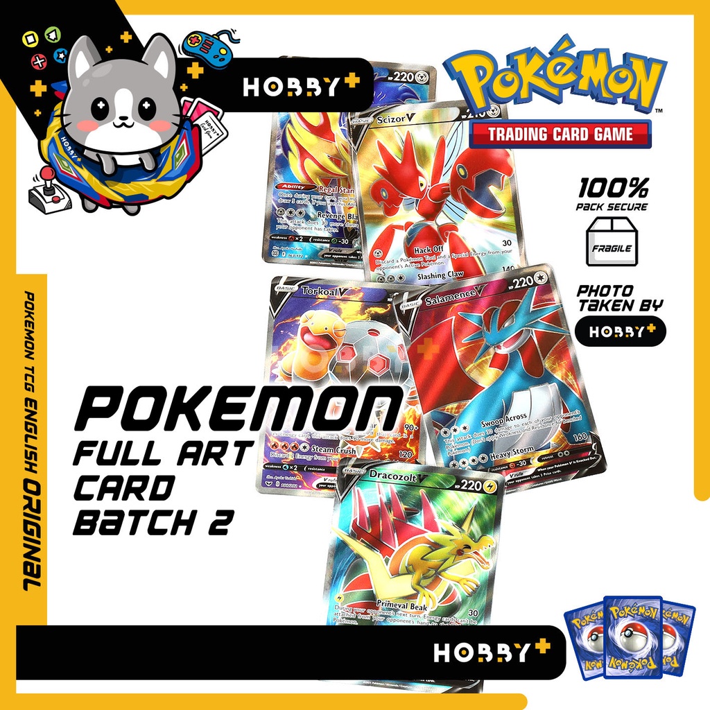 Pokemon TCG / PTCG Full Art English Trading Cards Batch 2 Hobby Plus ...