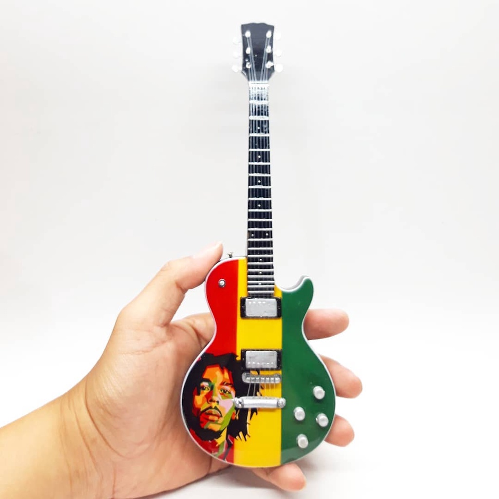Miniature Guitar Les Paul Rasta Bob Marley Exclusive | Shopee Malaysia