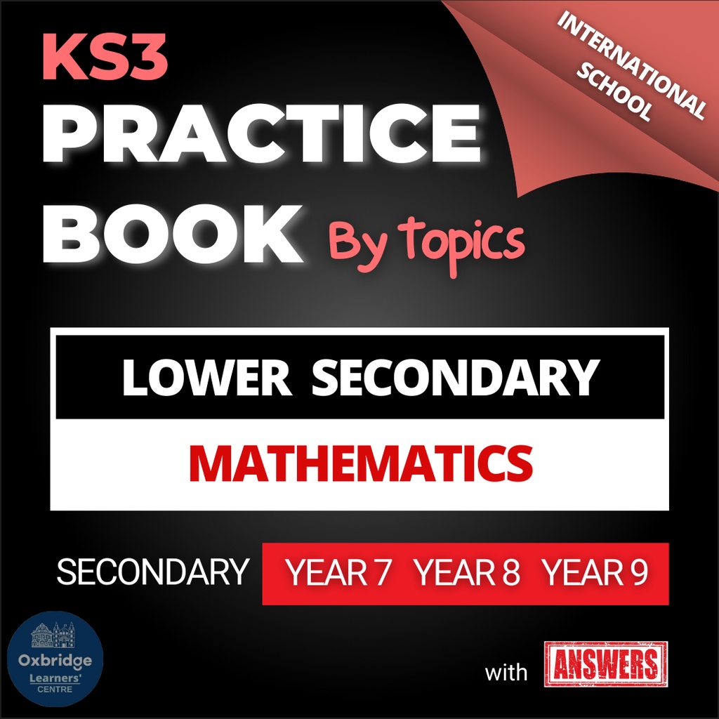 S10 Lower Secondary Mathematics Practice Book + Answer Year 7 Maths Year 8 Math Year 9 Math ...