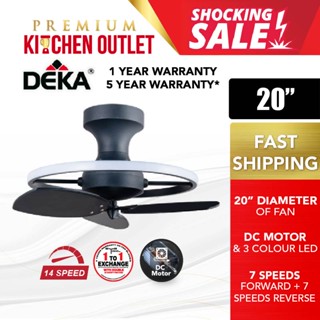 Deka Concept Series DC Motor Ceiling Fan | 56" & 42" CONCEPT 1 | 34 ...