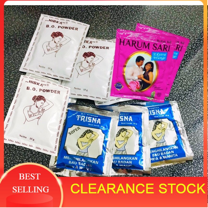BEDAK HIBKA TRISNA HARUM SARI Bedak ketiak , Bedan bau badan murah ...