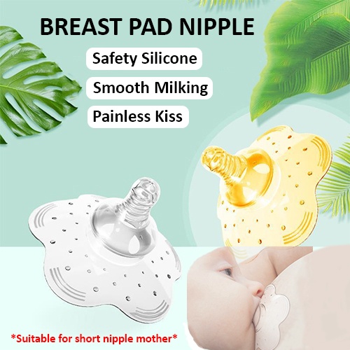 Full Silicone Breast Pad Nipple Shield Breastfeeding Pad Portable Nipple Protection Cover ...