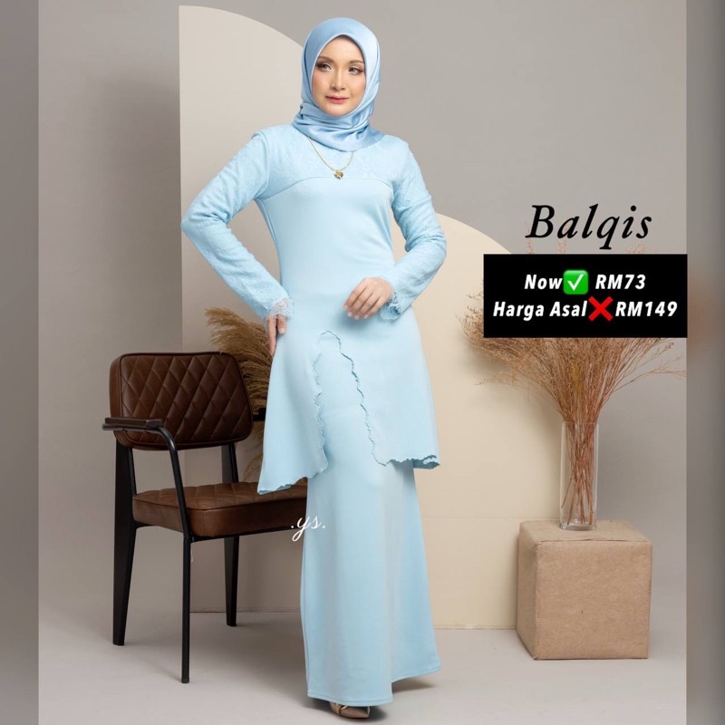 CODE BALQIS LACE EMBROIDERY Baju Kurung Murah Baju Tunang Baju Nikah ...