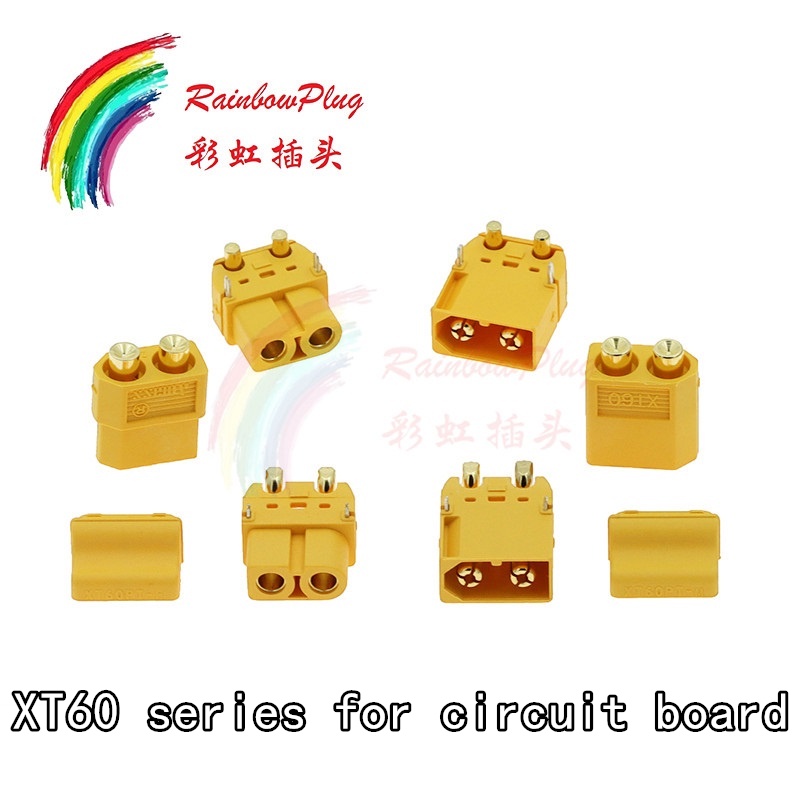 Amass XT60 Plate Circuit Board Vertical Horizontal SMD XT60PB XT60PW XT60PT Gold Plated Banana ...