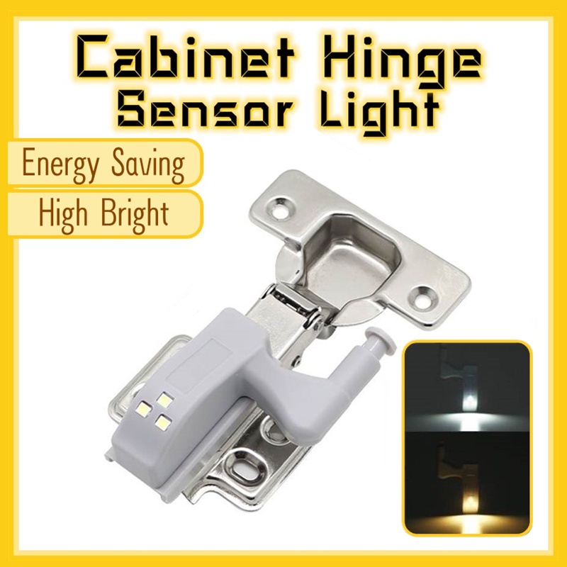 1pcs Hinge Cabinet LED Night Light Auto Sensor On/Off Door Lamp Inner ...