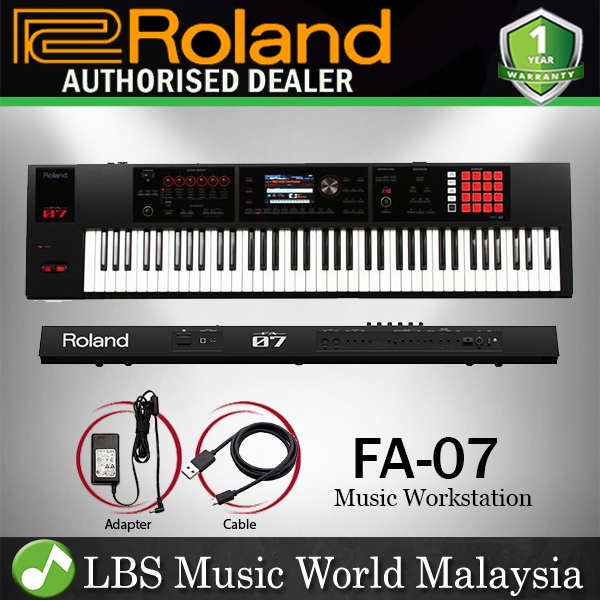 Roland FA-07 76 Key Music Workstation Keyboard with Effects Processing ...