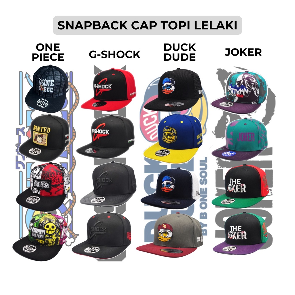 ONE PIECE CAP / SNAPBACK / SNAPBACK TRUCKER / CAP SNAPBACK / SNAPBACK ...