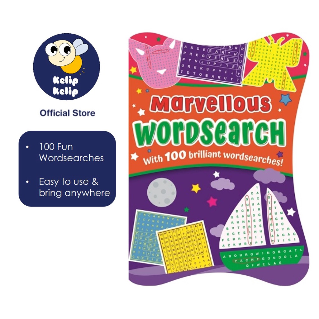 Marvellous Word Search Activity Book For Kids with 100 Exciting Puzzles ...