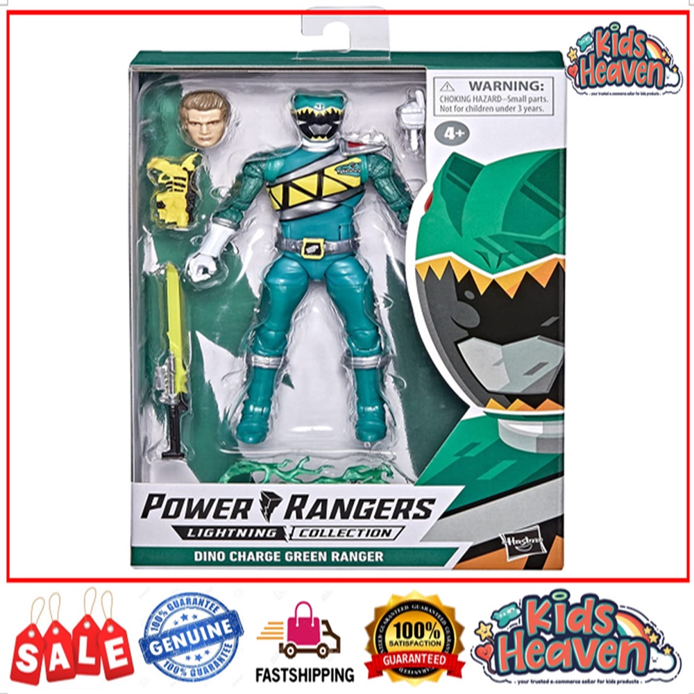 Power Rangers Lightning Collection Dino Charge Green Ranger 6-Inch ...