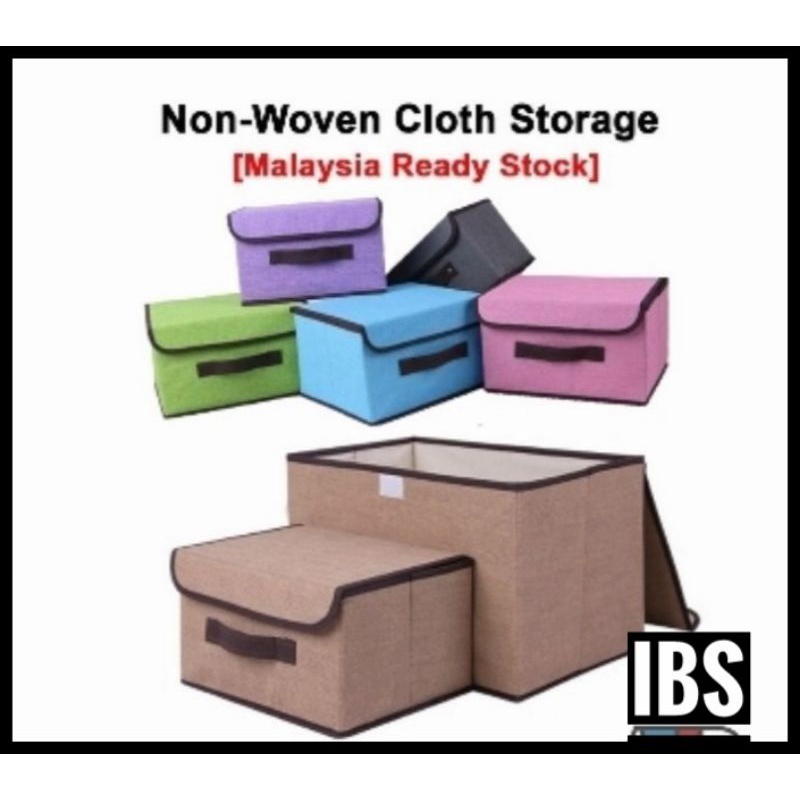 Foldable Wardrobe Box Storage Kotak Simpan Kain Kotak Mudah Alih Kotak ...