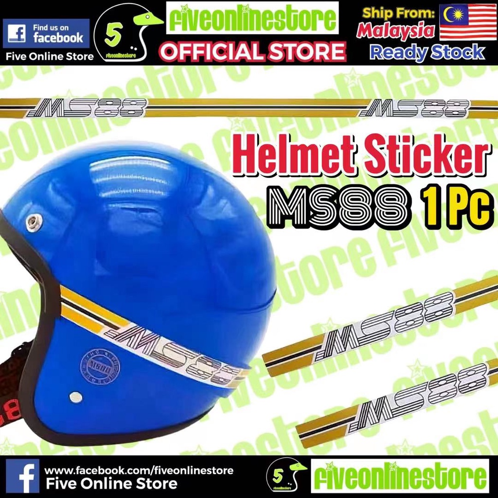 Sticker Helmet MS88 WS88 Helmet MS88 WS88 Sticker Topi Keledar ...