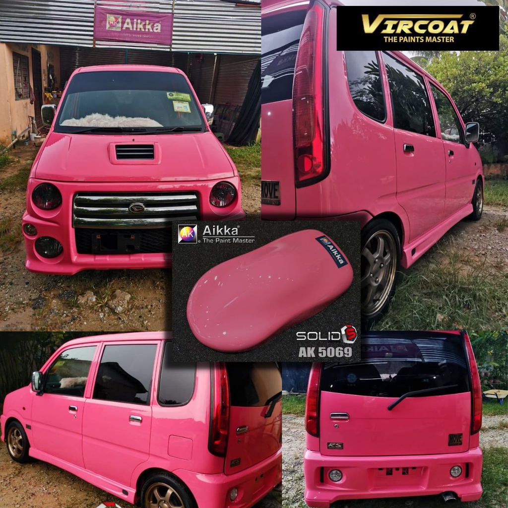 AIKKA AK5069 Crown Pink 2K Cat Kereta Solid Series/ 2K Car Paint Motor ...