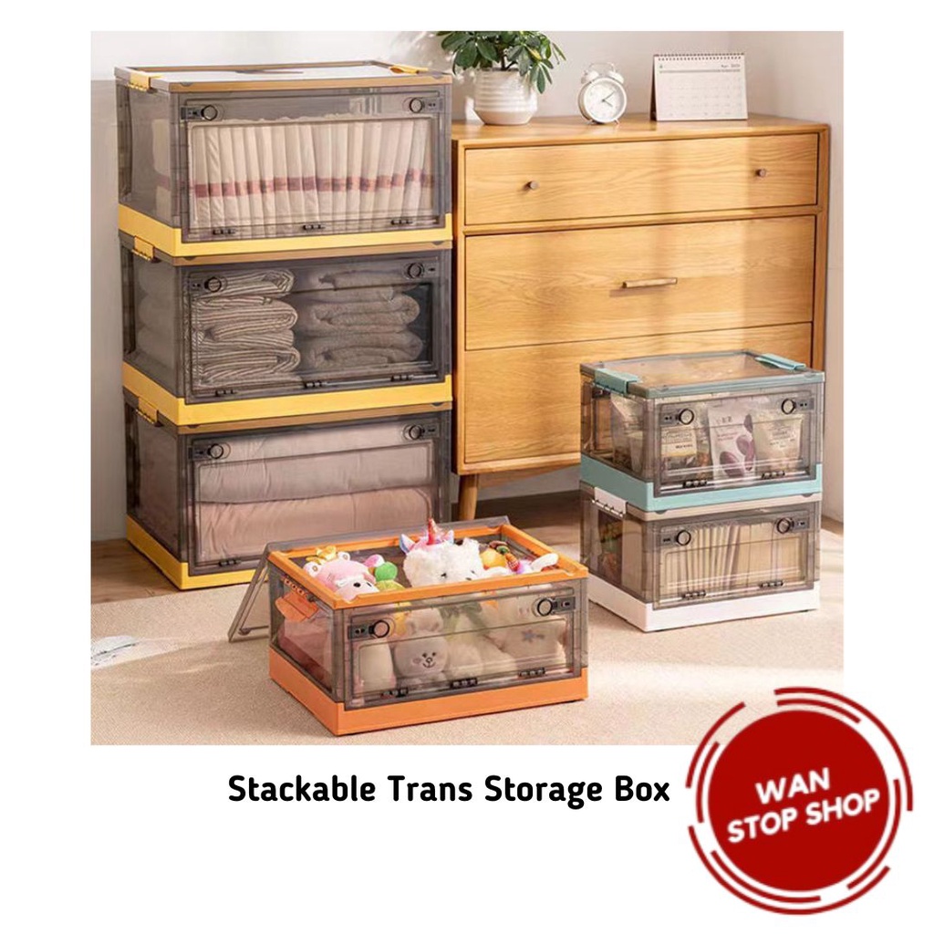 Plastic Cabinet Storage Drawer Storage Stackable Transparent Storage ...