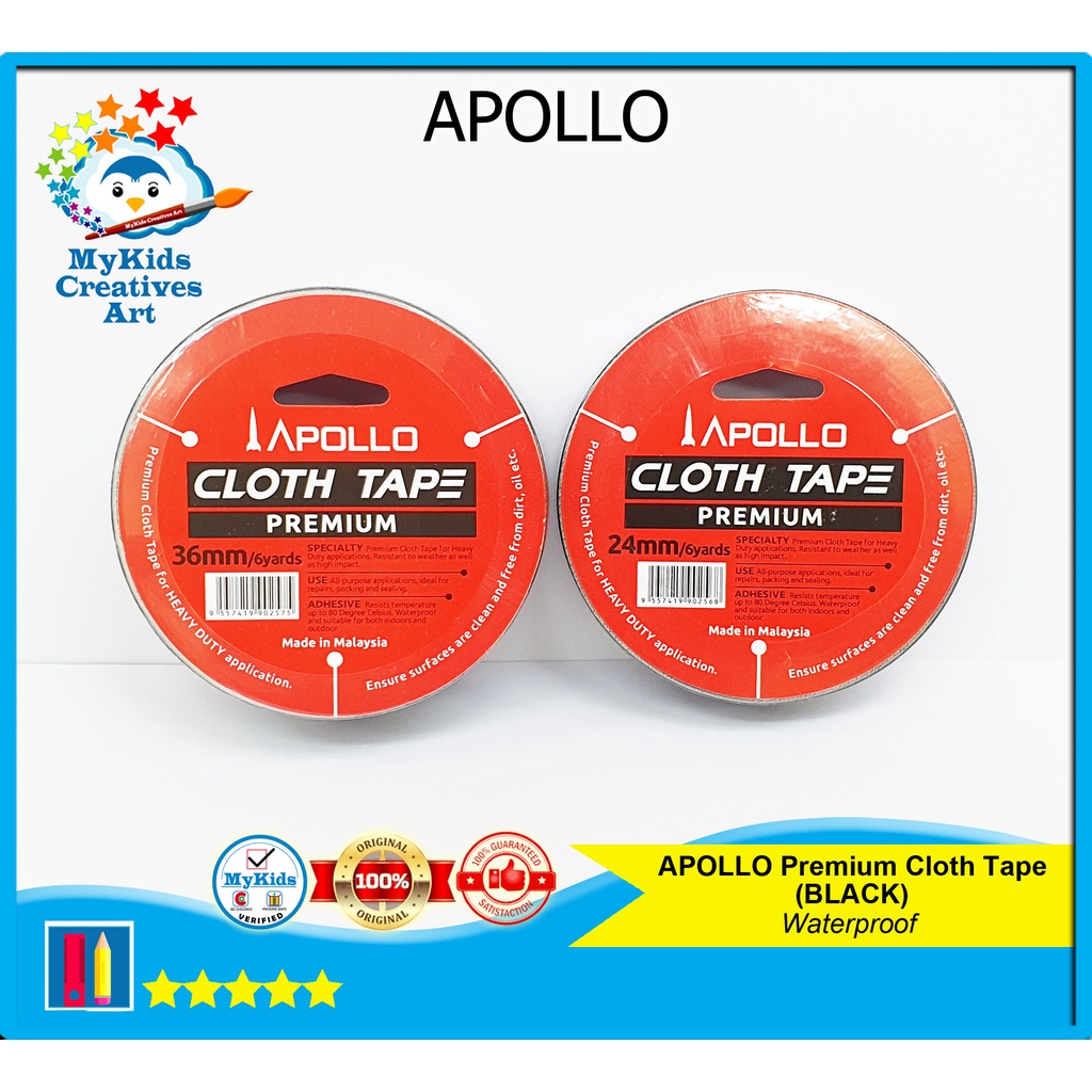 CLOTH TAPE (WATERPROOF, APOLLO PREMIUM QUALITY) | Shopee Malaysia