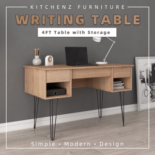 KitchenZ 4Ft Study Desk Writing Table Meja Belajar Office Table Study ...