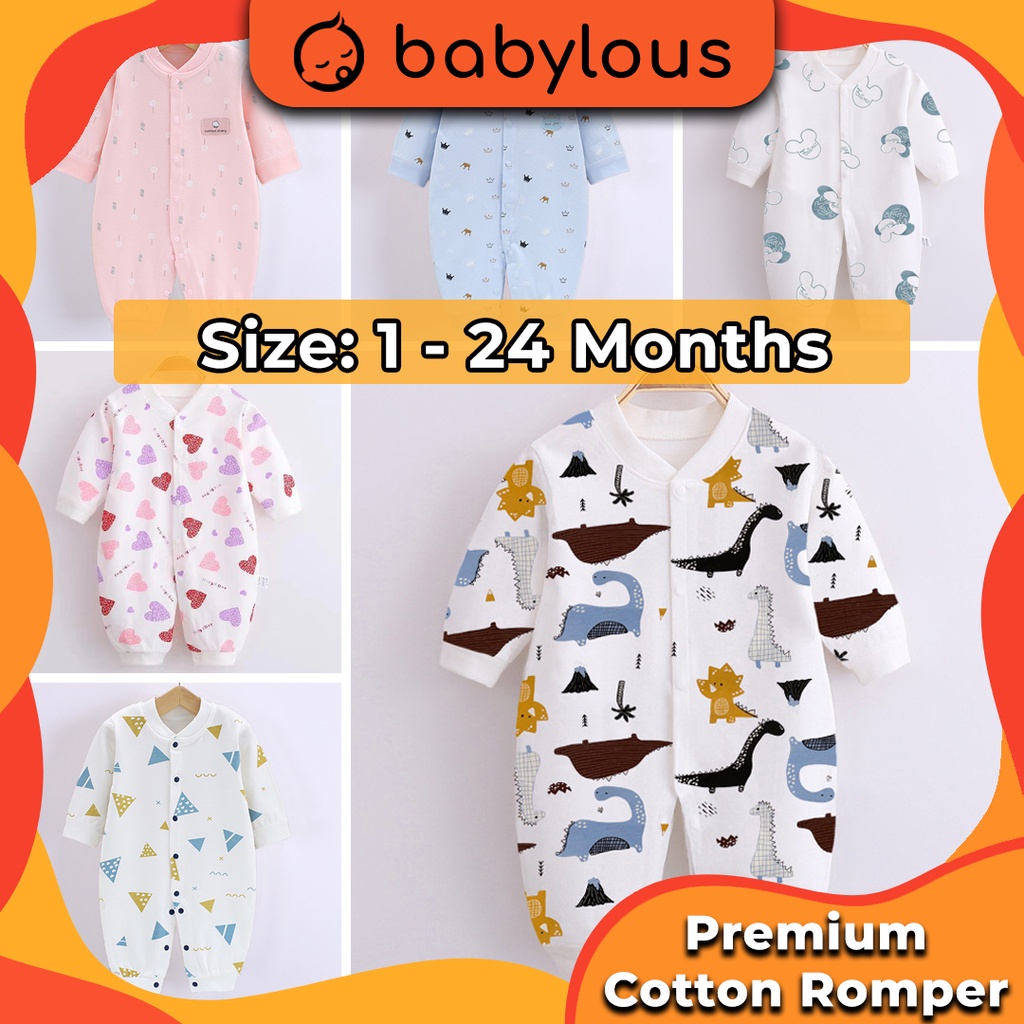 Premium Baju Baby Newborn Baby Romper Clothing Baju Bayi Long Sleeve ...