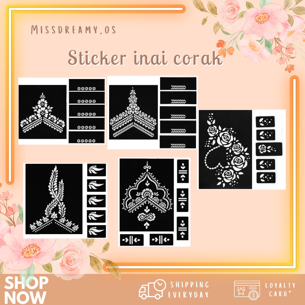 (NEW) INAI CORAK STIKER DIY INAI STICKER INAI CELUP VIRAL STICKER INAI ...