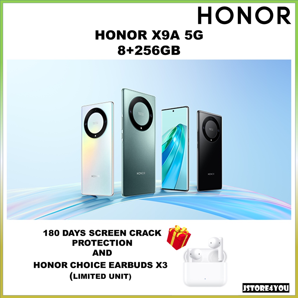  FREE SHIPPING NEW HONOR X9A 5G 8 256GB HONOR X9 4G 8 128GB 