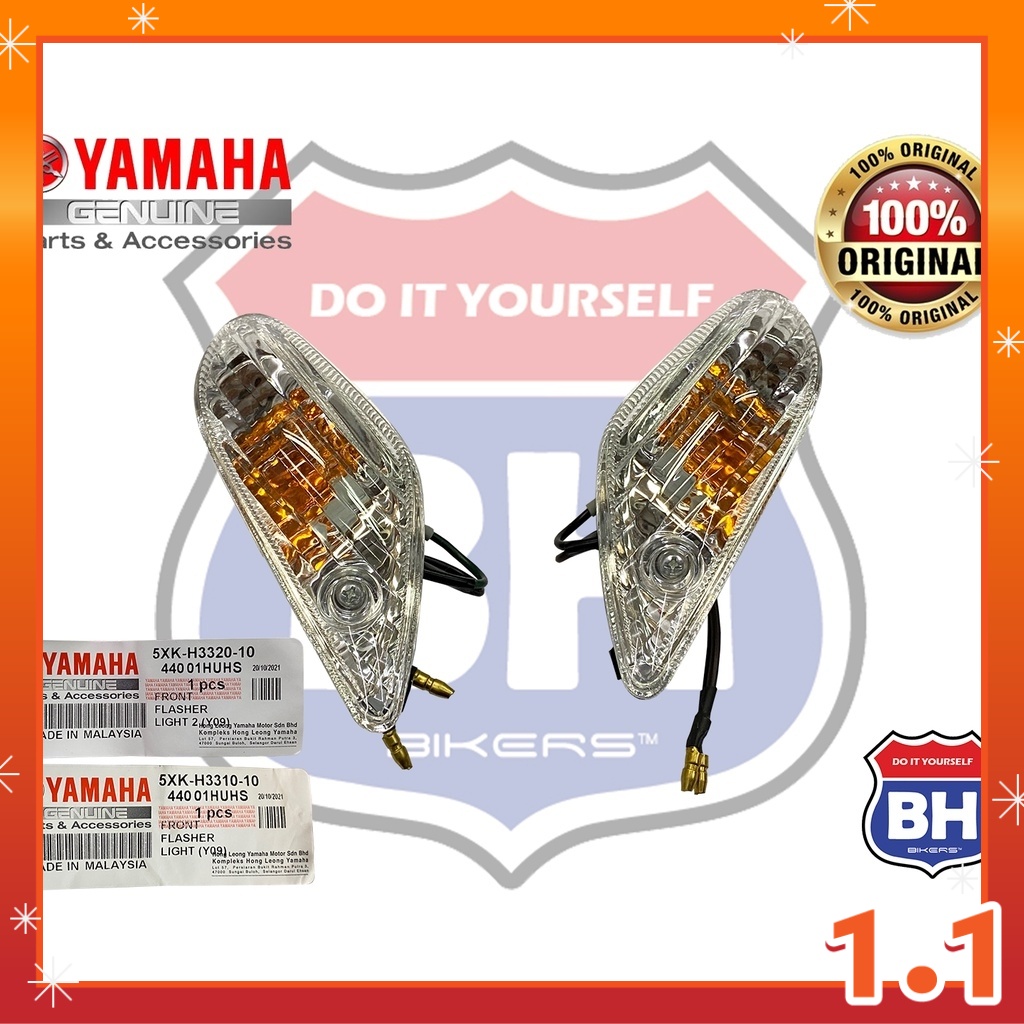 YAMAHA Y125 Y125Z Y125ZR 125Z 125ZR FRONT SIGNAL LAMP SET SIGNAL DEPAN 100% ORIGINAL HLY ...
