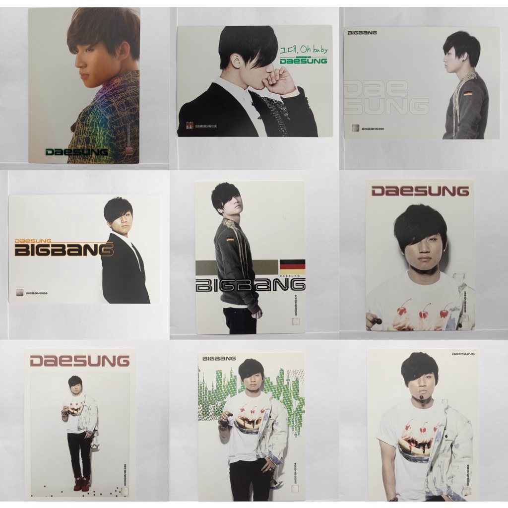 OFFICIAL BIGBANG STAR COLLECTION CARD GROUP PHOTOCARD DAESUNG | Shopee ...