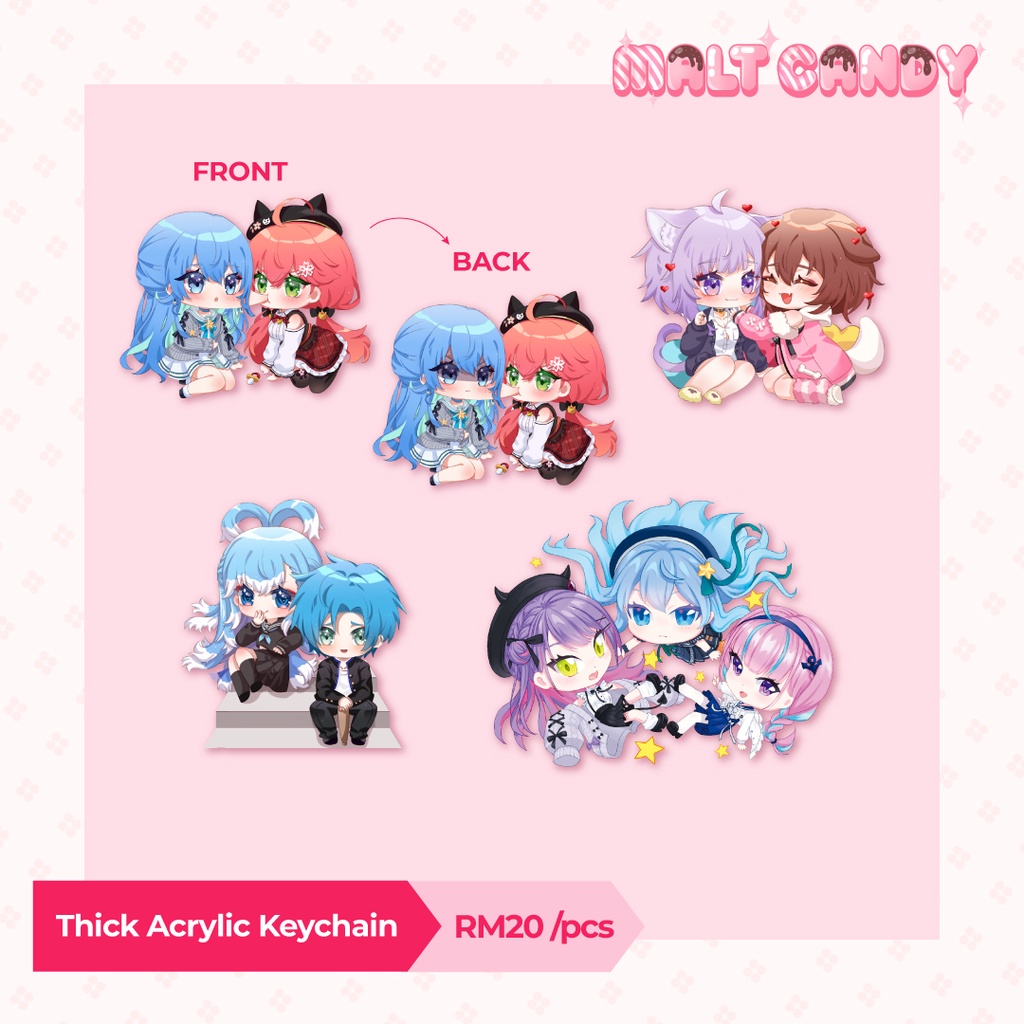 [Ready Stock] Hololive Fanmade Chibi Acrylic Keychain / Standee ...