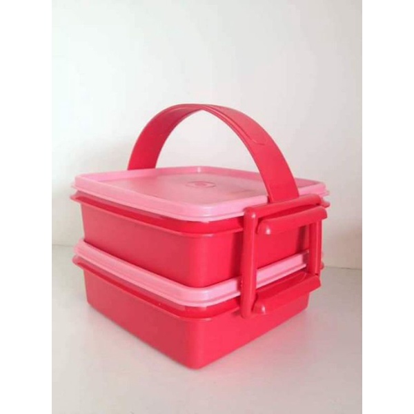 Tupperware double deep with cariolier (750ml) | Shopee Malaysia