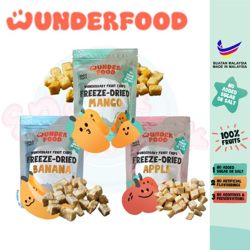 Wunderfood Wunderbaby Freeze Dried Fruit / Fruit Chip / Snacks & Bites ...