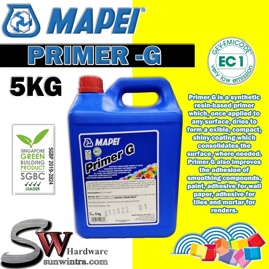 SW HARDWARE 5KG MAPEI PRIMER G (FOR SELF LEVELING USE) | Shopee Malaysia