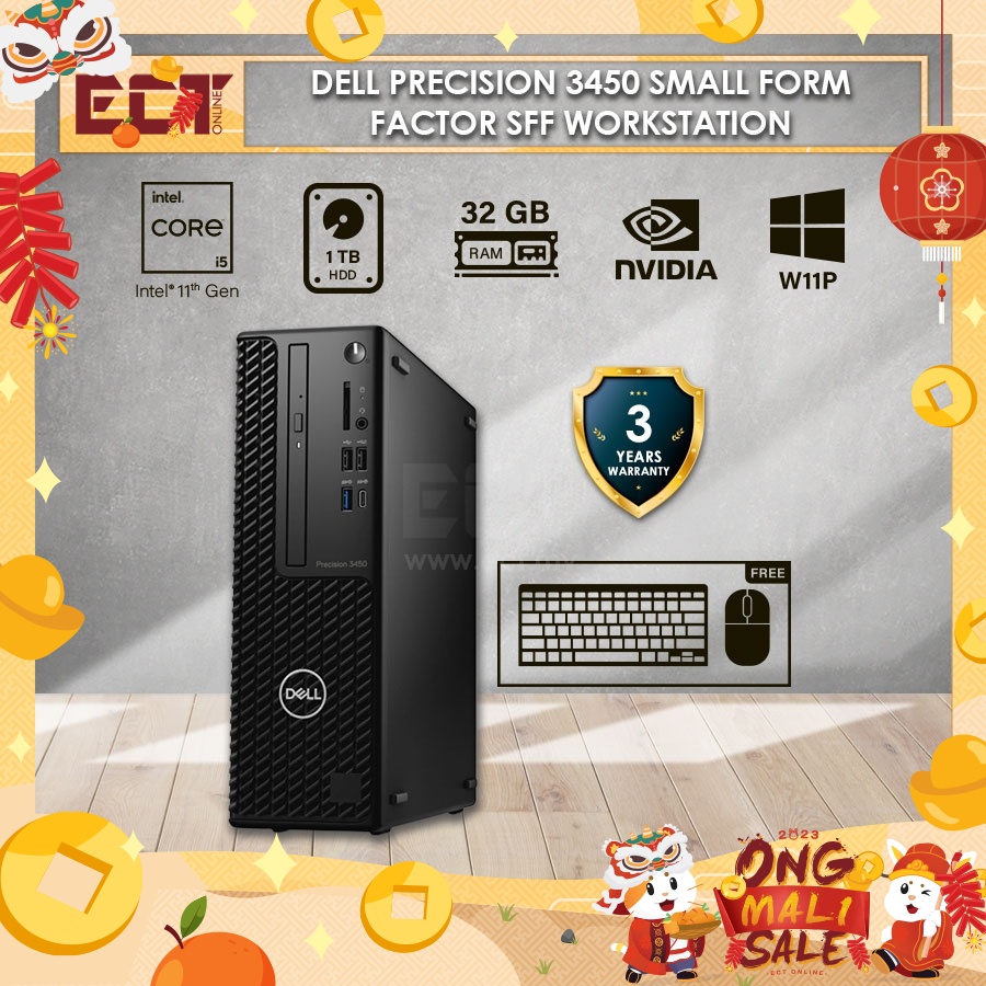 Dell Precision 3450 Small Form Factor SFF Workstation (i5-11600 4.80Ghz ...