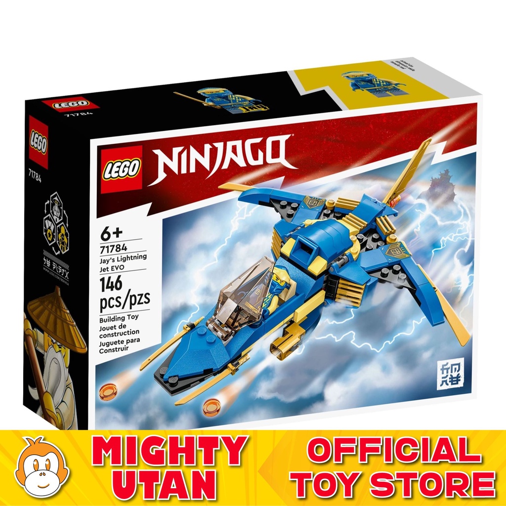 [Original] LEGO Ninjago 71784 Jay's Lightning Jet EVO Toys for Kids ...