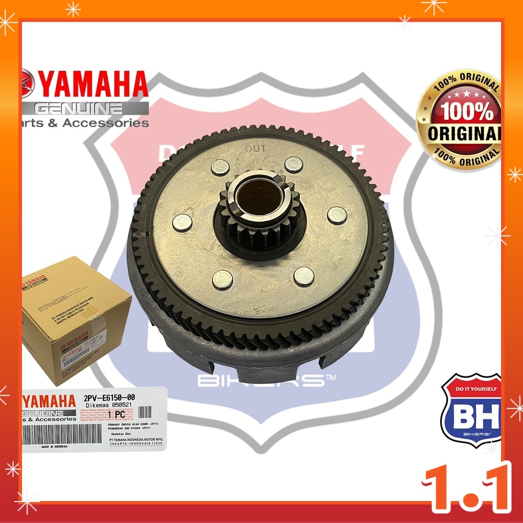 YAMAHA Y15 Y15ZR PRIMARY DRIVEN GEAR BESAR CLUTCH GEAR 100% ORIGINAL ...